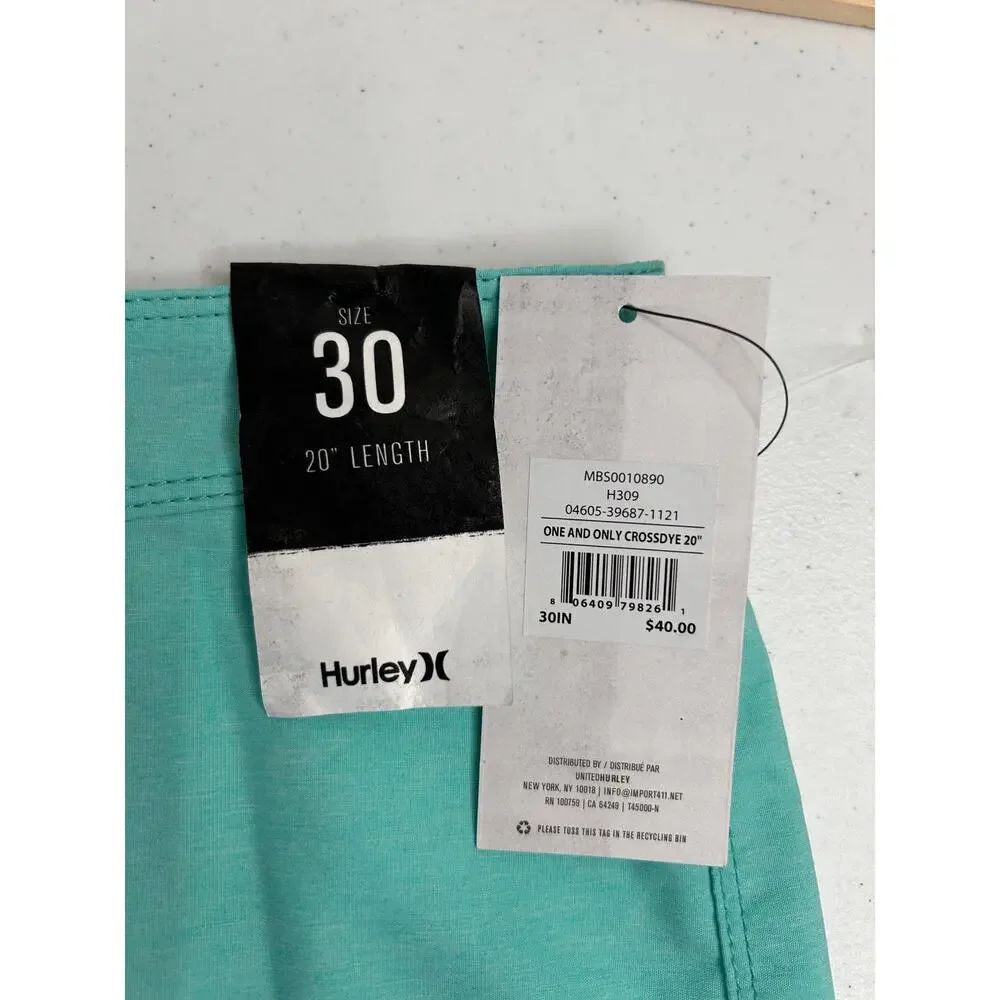 Hurley | Swim | Hurley Phantom Oneonly Crossdye Boardshorts Sz 3 Aqua ...